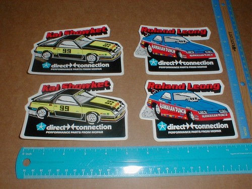1983 Mopar Direct Connection Roland Leong Kal Showket racing decal ...