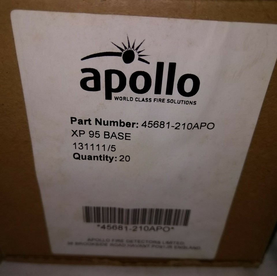 APOLLO XP95 55000-885APO OPTICAL SMOKE DETECTOR w/45681-210APO Base | eBay