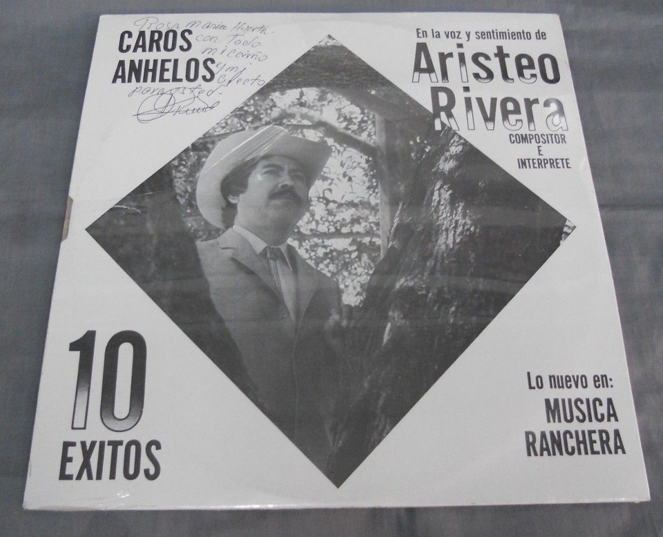 ARISTEO RIVERA -10 EXITOS- MEXICAN LP STILL SEALED AUTOGRAPHED ...