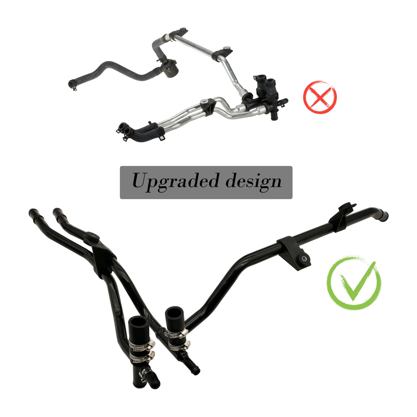 upgraded Metal Heater Hose Line Tube Assy For 05-12 Nissan Pathfinder ...