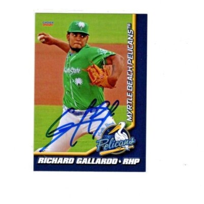 Richard Gallardo signed autograph 2021 Myrtle Beach Cubs baseball card ...