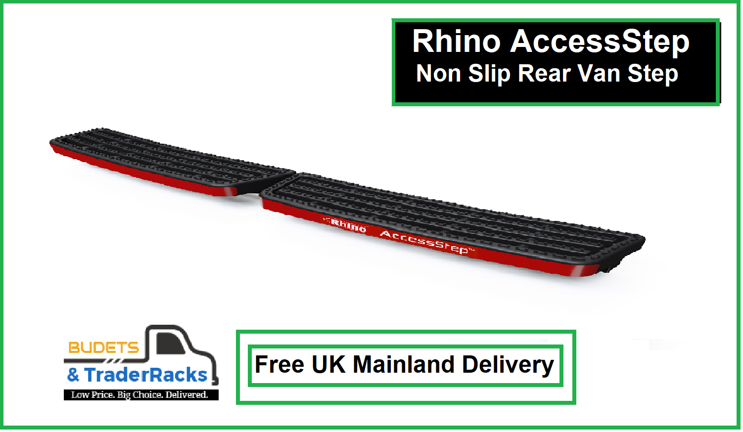 Mercedes Sprinter Rear Step 2019 - 2023 Rhino Black Twin Access Step No ...