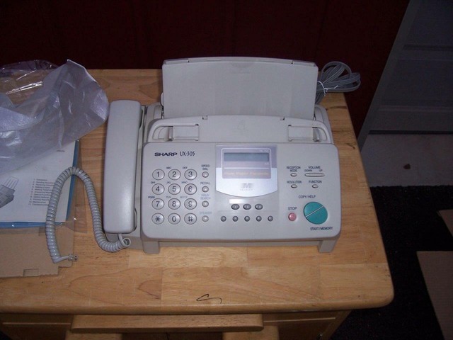 Sharp Plain Paper Facsimile Machine Ux-305 Fax Copier Phone for sale ...