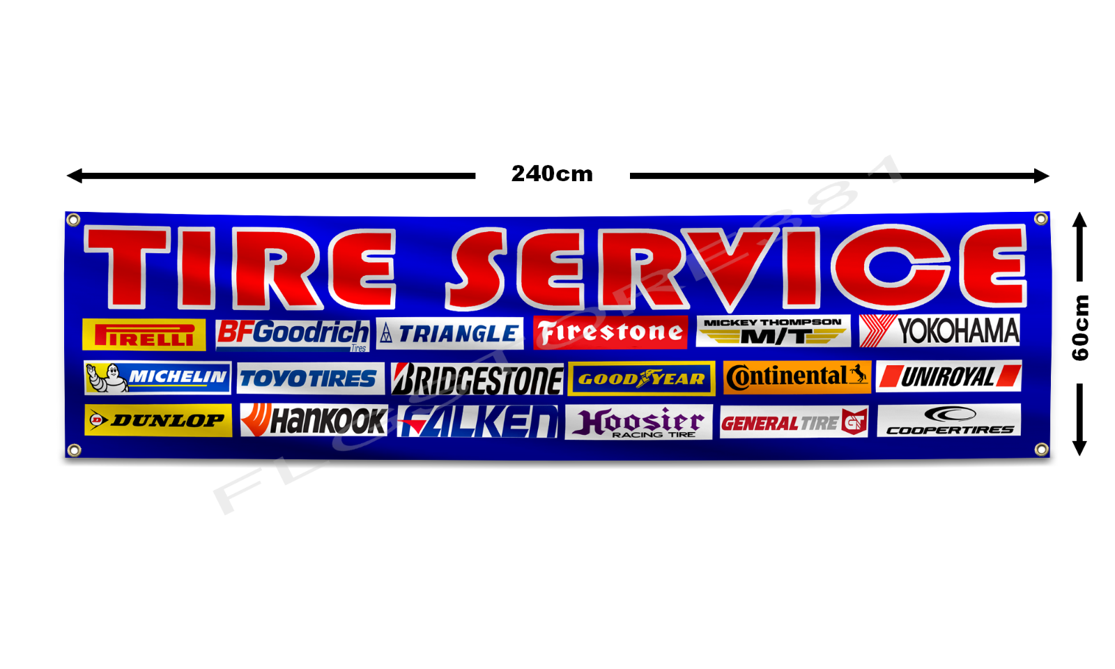 Tires Service Banner Flag 2X8Ft Shop Michlein Pirelli Hoosier Signs ...