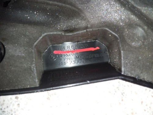 2024 BMW X4 3.0L Black and Silver Plastic Engine Cover OEM ID ...
