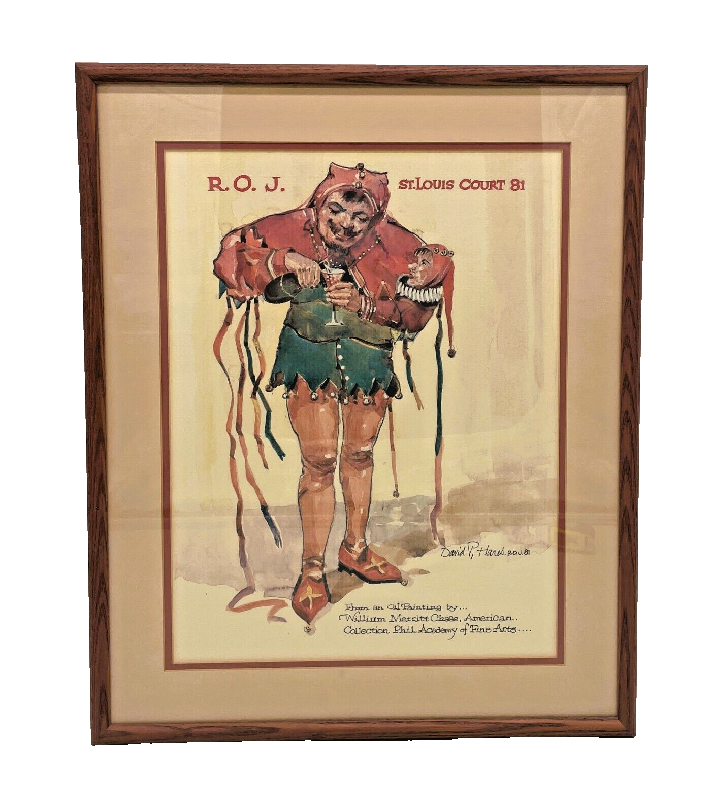 Billiken Royal Order of Jesters Art Print - ROJ David Hares 1981 St ...