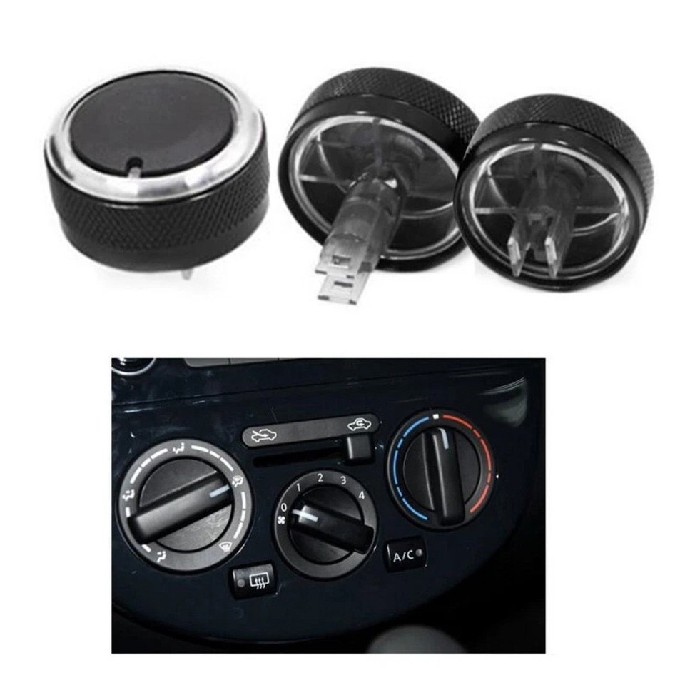 Heater Control Knob ABS And Aluminum Construction Translucent Interior ...