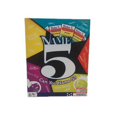 Name 5 Can You Name 5? Board Game By Endless Games New Open Box | eBay