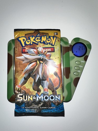 21.7g Heavy Pokémon TCG 2017 Sun and Moon Base Set Sealed Booster Pack ...
