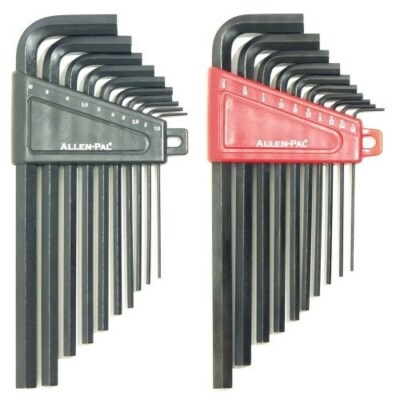 Allen-Pal SAE & Metric Hex Key Set Bundle (20 Piece) | Long Arm Allen ...