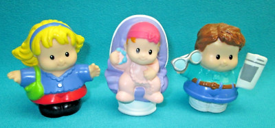 FISHER PRICE LITTLE PEOPLE DAD, MOM AND BABY-B-21 | eBay