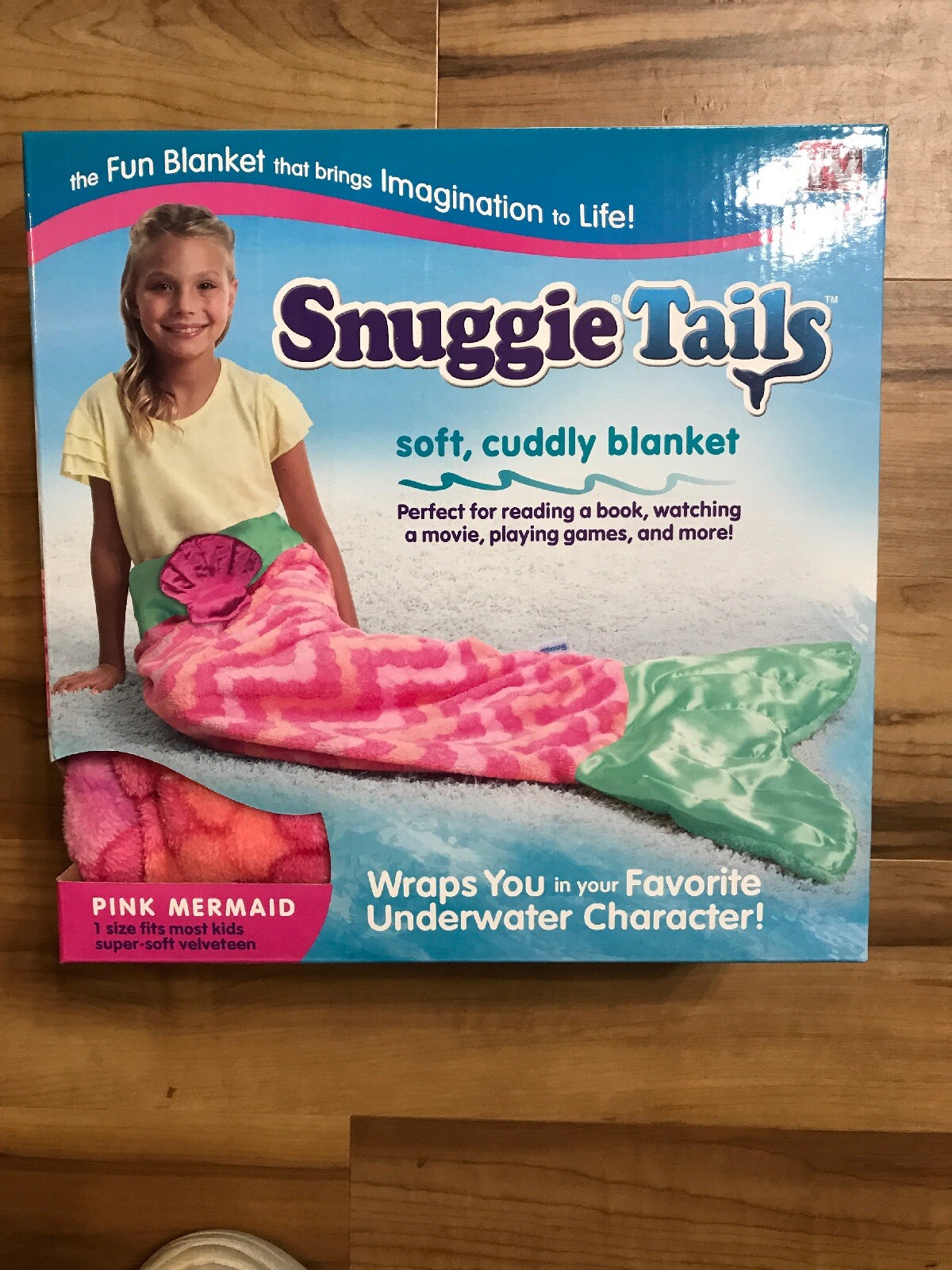 Snuggie Tails Blanket Pink Mermaid For Kids Super Soft Warm & Cozy New ...