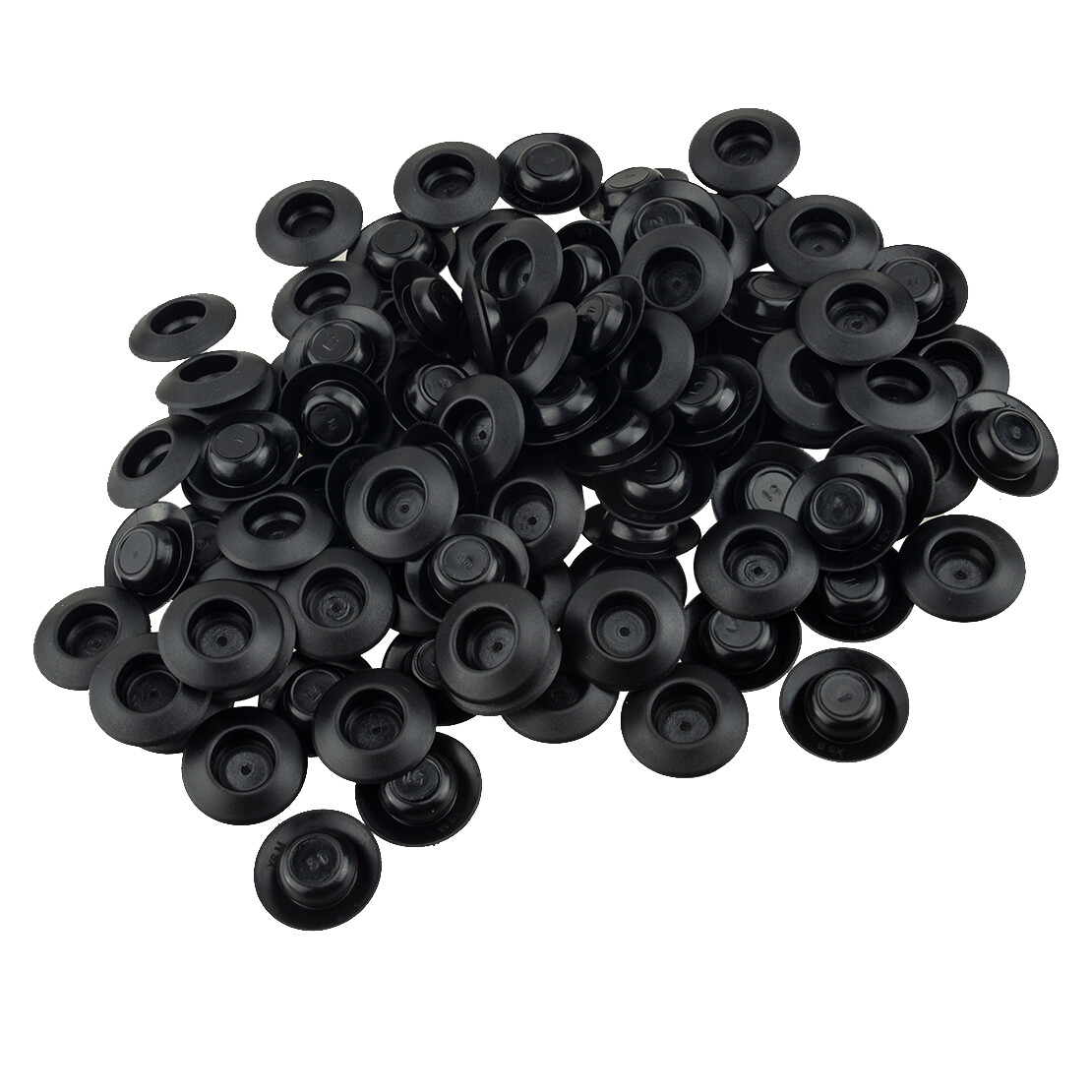 100pcs Black 1/2" Hole Flush Mount Body & Sheet Metal Plug Button Acc ...
