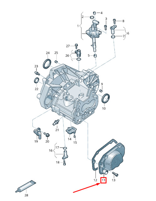 AUDI A1 MK1 Engine Gearbox Cover 02T301211D GENUINE for sale online | eBay