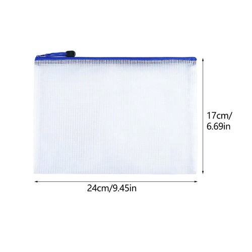 10pcs A5 Document Holder School With Zipper Multifunctional File Bag ...