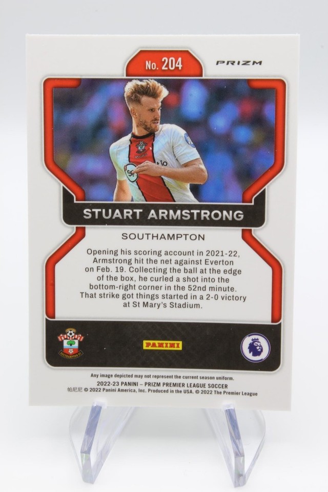 Stuart Armstrong 204 - 2022/23 Panini Prizm Premier League - Silver ...