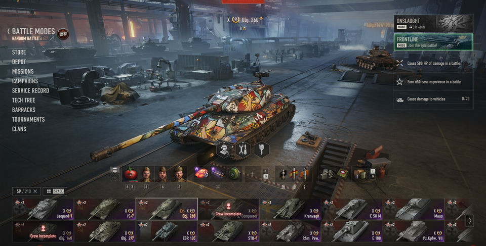 WORLD OF TANKS ACCOUNT(EU)/ T-22 med, Obj.260/ 59 Tier 10 Tanks!/85 ...