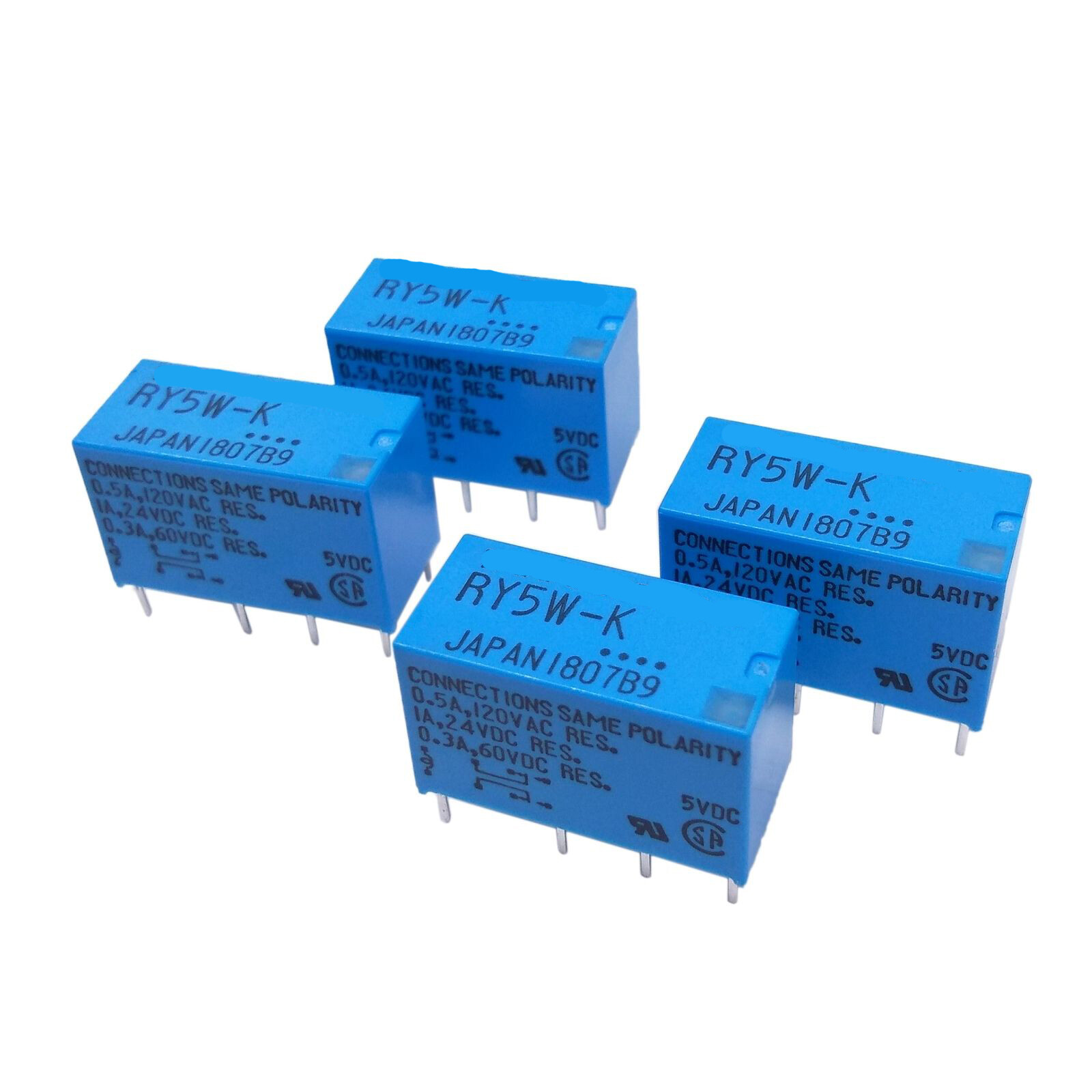 US Stock 4pcs RY5W-K 5V DPDT Signal Relay For Audio | eBay