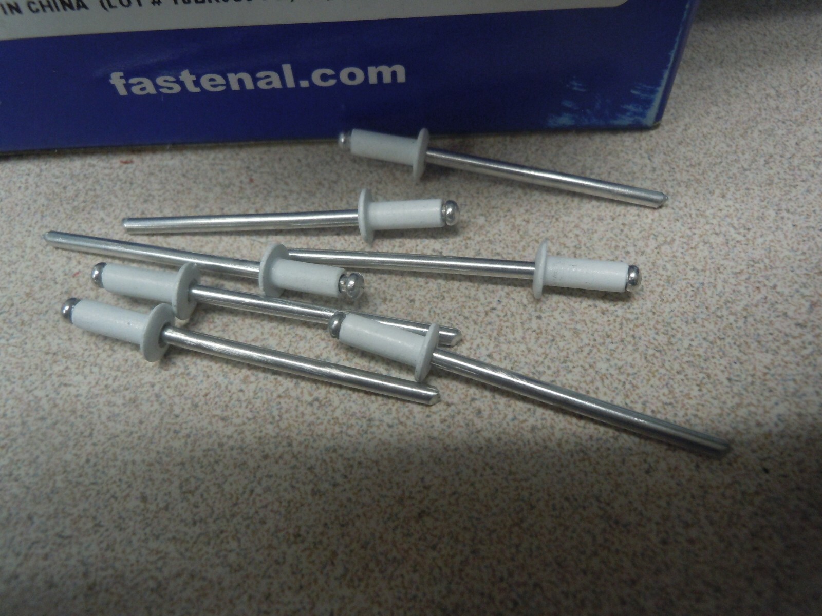 1/8 Dia .126-.187" Grip Range AB4-3AW Aluminum/Aluminum Rivet - W/Drill ...