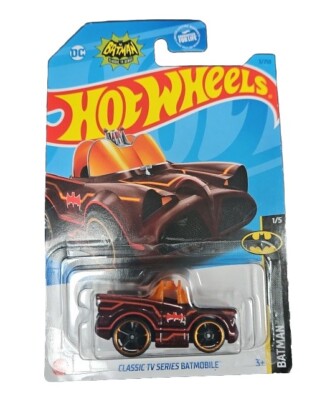 Hot Wheels Classic TV Series Batmobile 3/250 Batman 1/5 Burgundy Red ...
