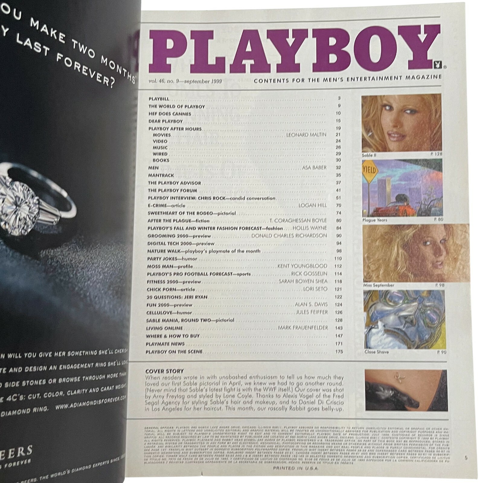 Playboy Magazine September 1999 Sable WWF WWE | eBay Australia