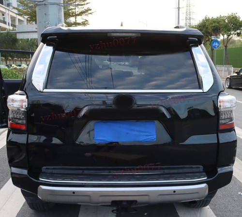 Steel Chrome Rear Window Pillar Molding Cover Trim For Toyota 2014-2022 ...