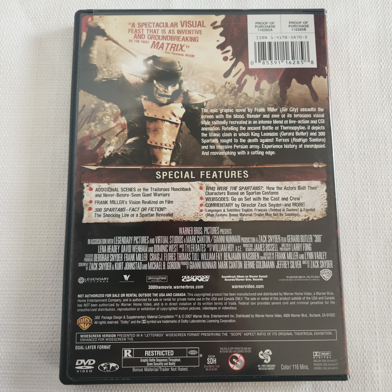 300 (DVD, 2007, 2-Disc Set, Special Edition)N BUY 2 GET 1 FREE ...
