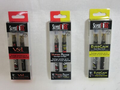 Conquest ScentFire Scent Cartridges VS-1 Hunters Package or Ever Calm ...