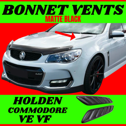 PAIR OF PLASTIC MATTE BONNET VENT 1:1 AS VF ORIGINAL FOR VE COMMODORE S ...