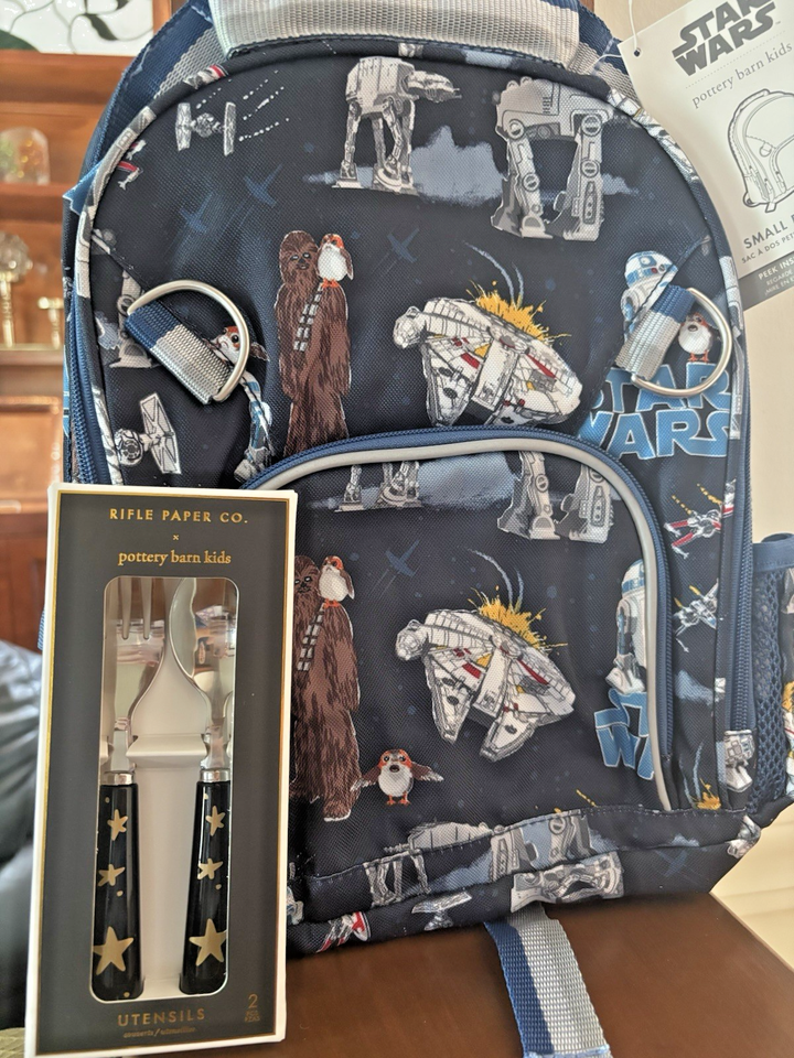 Pottery Barn school Disney STAR WARS BACKPACK Solo Travel space boy ...