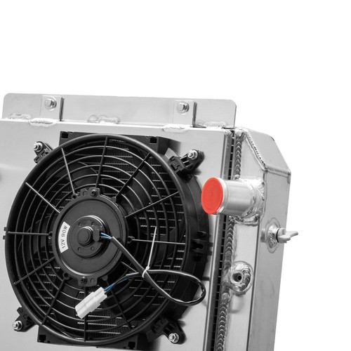 4 Row Aluminum Radiator Shroud Fan Fit 1955-1960 57 59 CHEVY CORVETTE ...