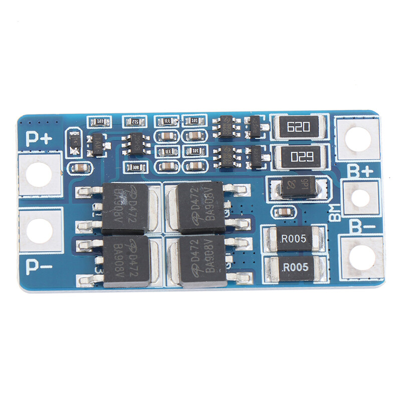 2S 10A 7.4V 18650 lithium battery protection board 8.4V balanced ...