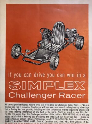 Vintage 1960 Sears And Roebuck Catalog Simplex Challenger Go-Kart ...