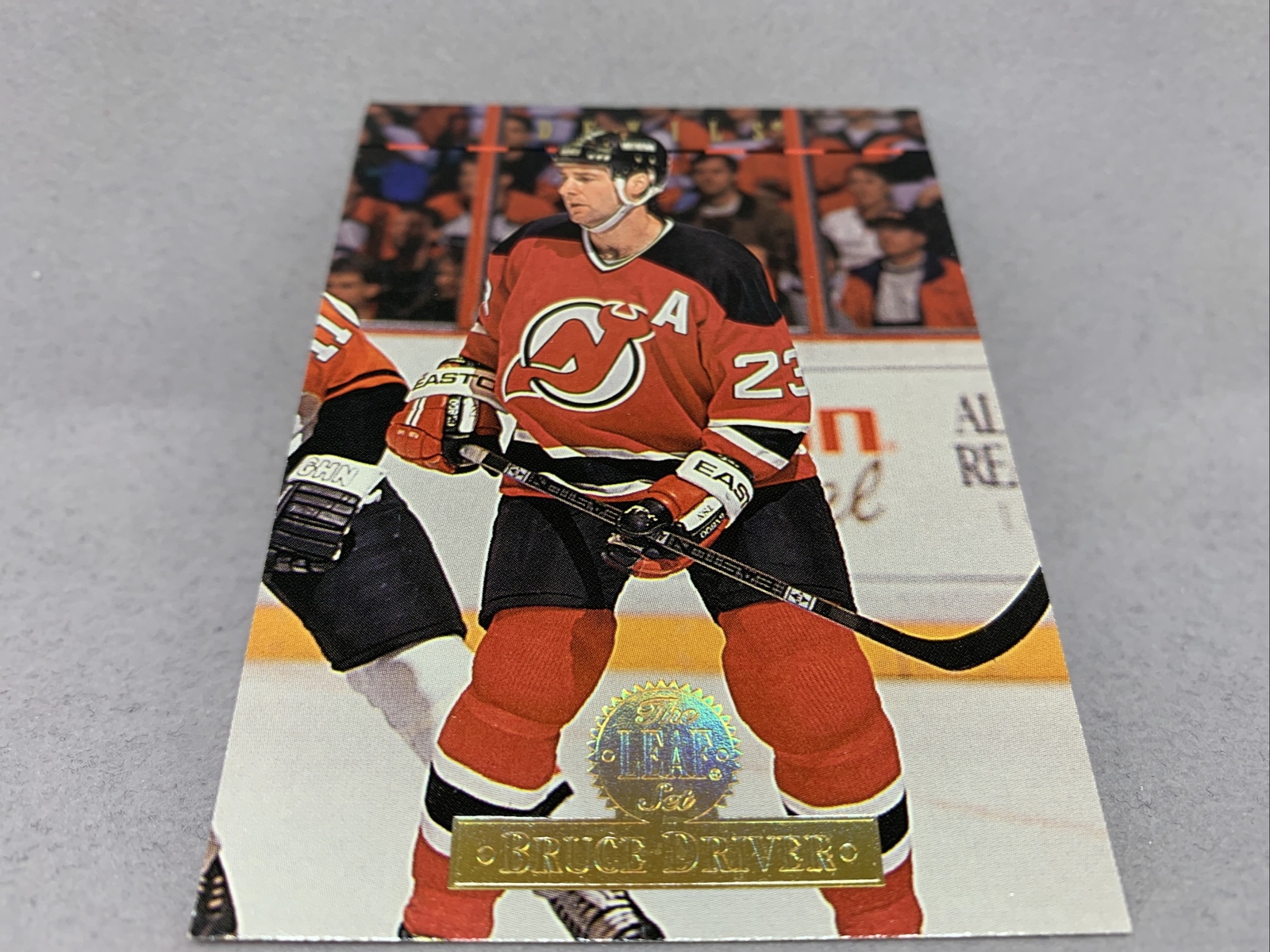 1994 Donruss The Leaf Set Hockey Card #377 Bruce Driver New Jersey ...