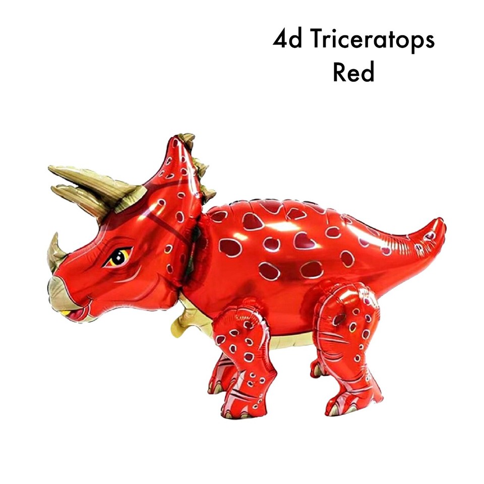 4D DINOSAUR FOIL Balloons Helium Baloon Jungle Birthday Children Party ...