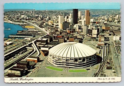 The Kingdome Stadium Seattle Washington Vintage Unposted Postcard | eBay