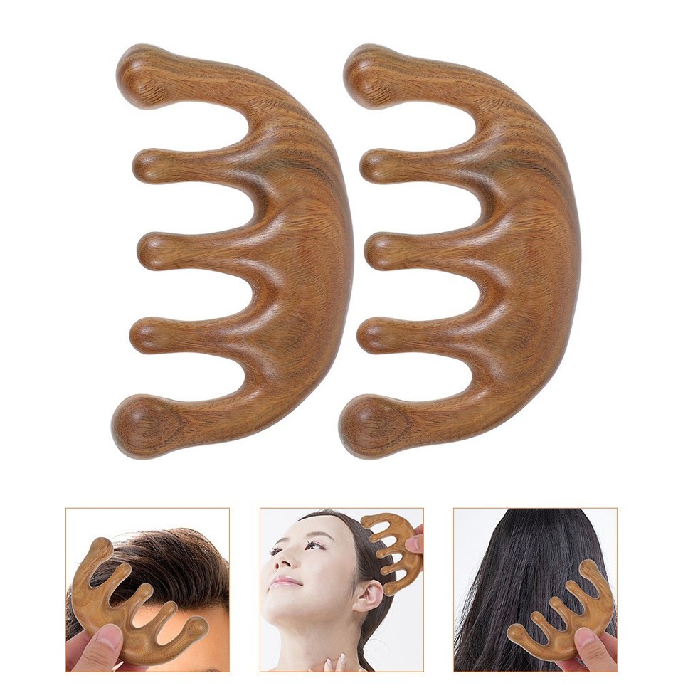 2Pcs Verawood Wide Tooth Comb Household Verawood Hair Comb No Static ...