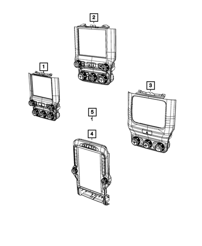 Genuine Mopar Center Stack Controls 68421880AB | eBay