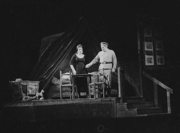 Erika Wien and Walter Berry in Wozzeck of Alban Berg Opera de Paris ...