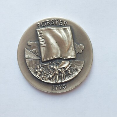 Forster 1775 Flag Medal Series 1972 Sterling First Edition 925 Silver ...