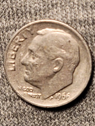 Error Cud Dime 1966 Missing "WE" Fade "IN" NO MINT MARK | eBay