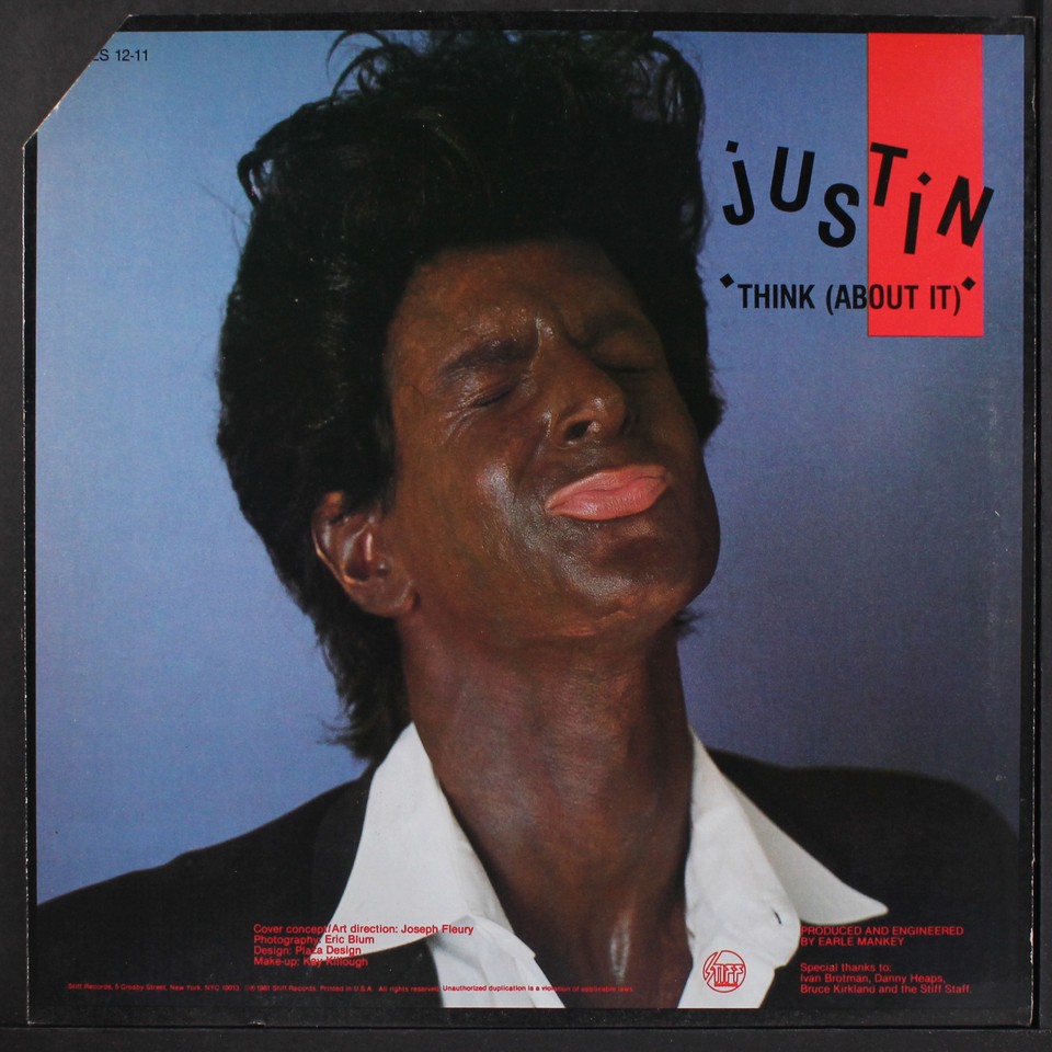 JUSTIN: think (about it) STIFF 12" Single 33 RPM | eBay