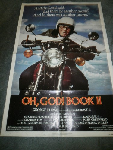 OH GOD! BOOK II(1980)GEORGE BURNS ORIGINAL ONE SHEET POSTER+ | eBay
