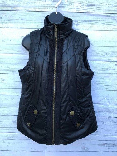 Style & Co Women's Full Zip Black Vest Size S Small | eBay