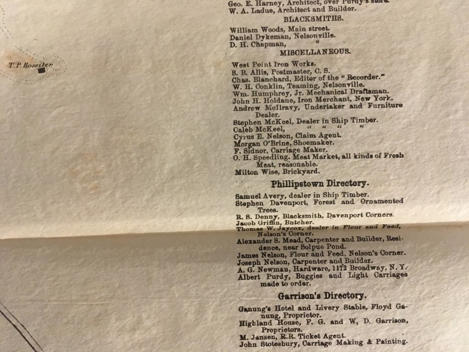 Cold Spring 1867 Steel Engraved Map by F.W. Beers | eBay