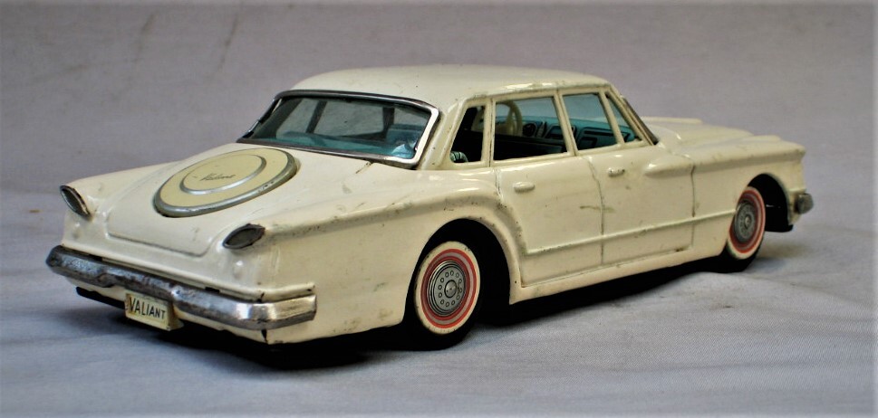 Vintage 1960 Plymouth Valiant Tin Toy Friction Car - Made in Japan by ...