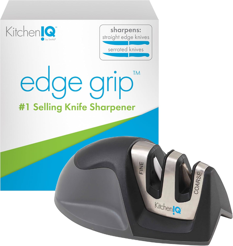 50009 Edge Grip 2-Stage Knife Sharpener, Black, Coarse & Fine Sharpeners, Compac 7445036888827| eBay