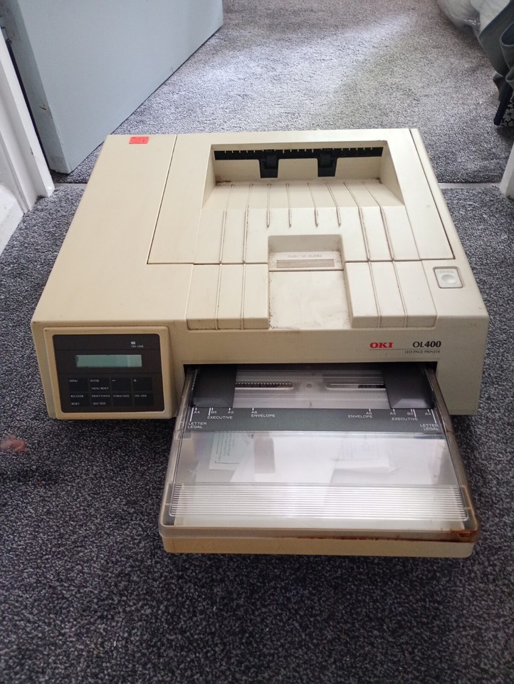 IBM PS1 computer with matching monitor keyboard and vintage printer ...