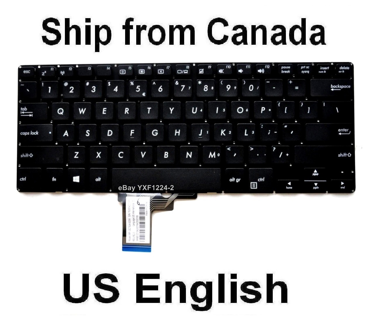 Keyboard for ASUS ASUSPRO Pro PU301 PU301L PU301LA PU401 PU401L PU401LA ...
