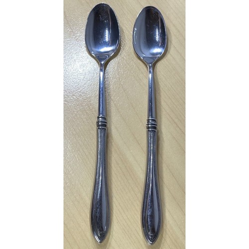 Oneida SHERATON Ice Tea Spoons Cube Mark Stainless Flatware 7 5/8" Set ...